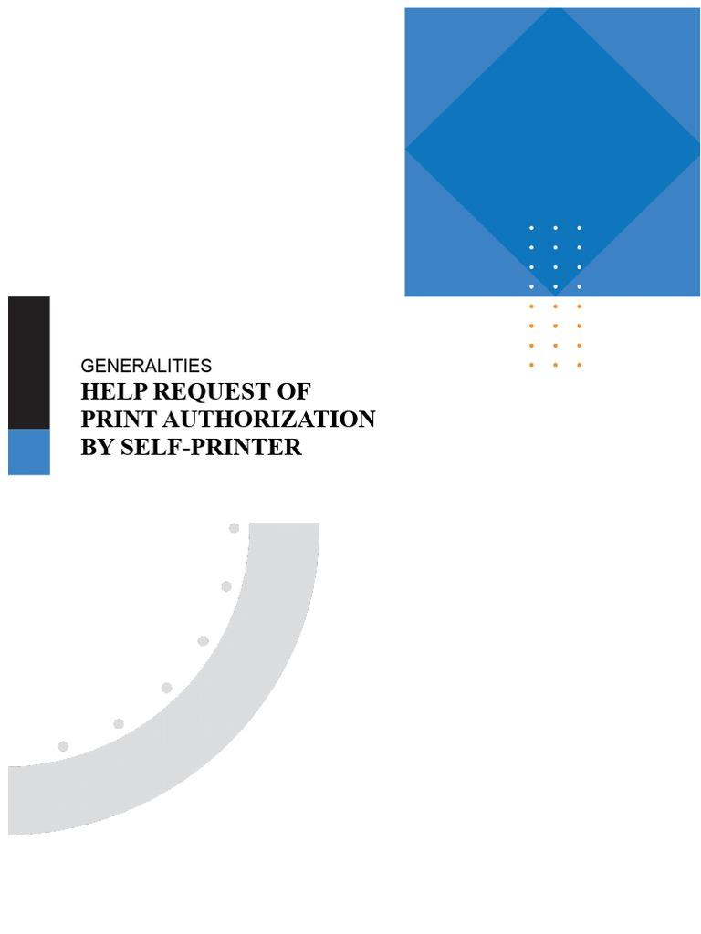 Self-Printer Authorization Guide | PDF | Software | Computing