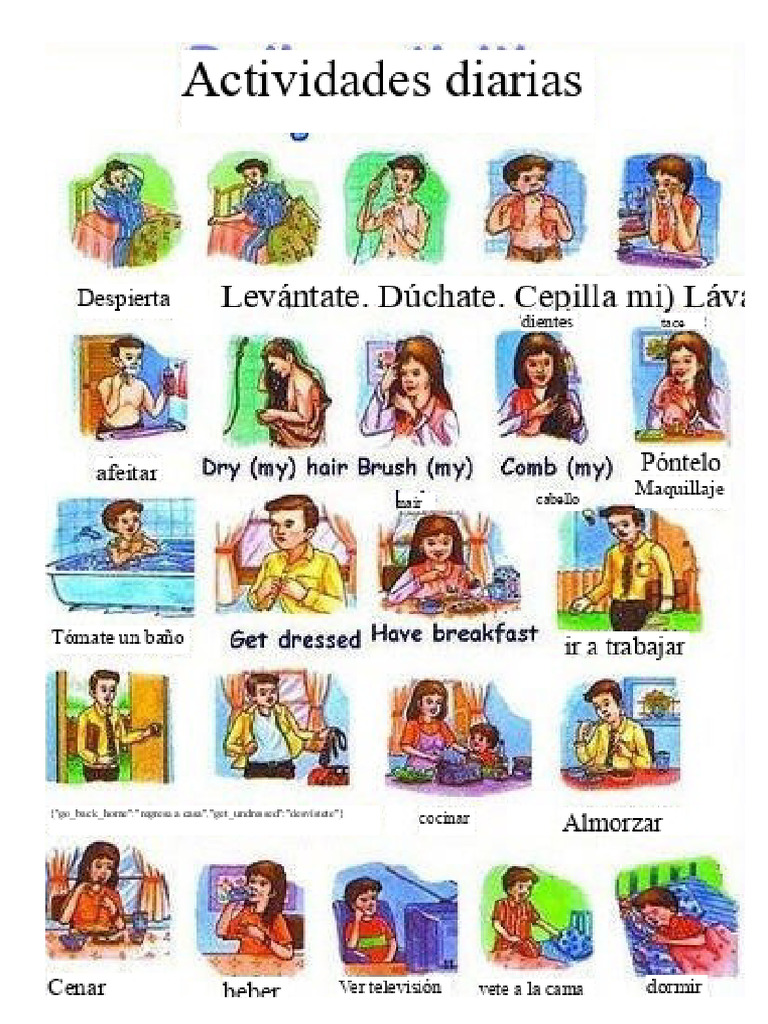 Primer Año - Secuencia Tres (Yo y Mis Actividades Diarias) | PDF ...