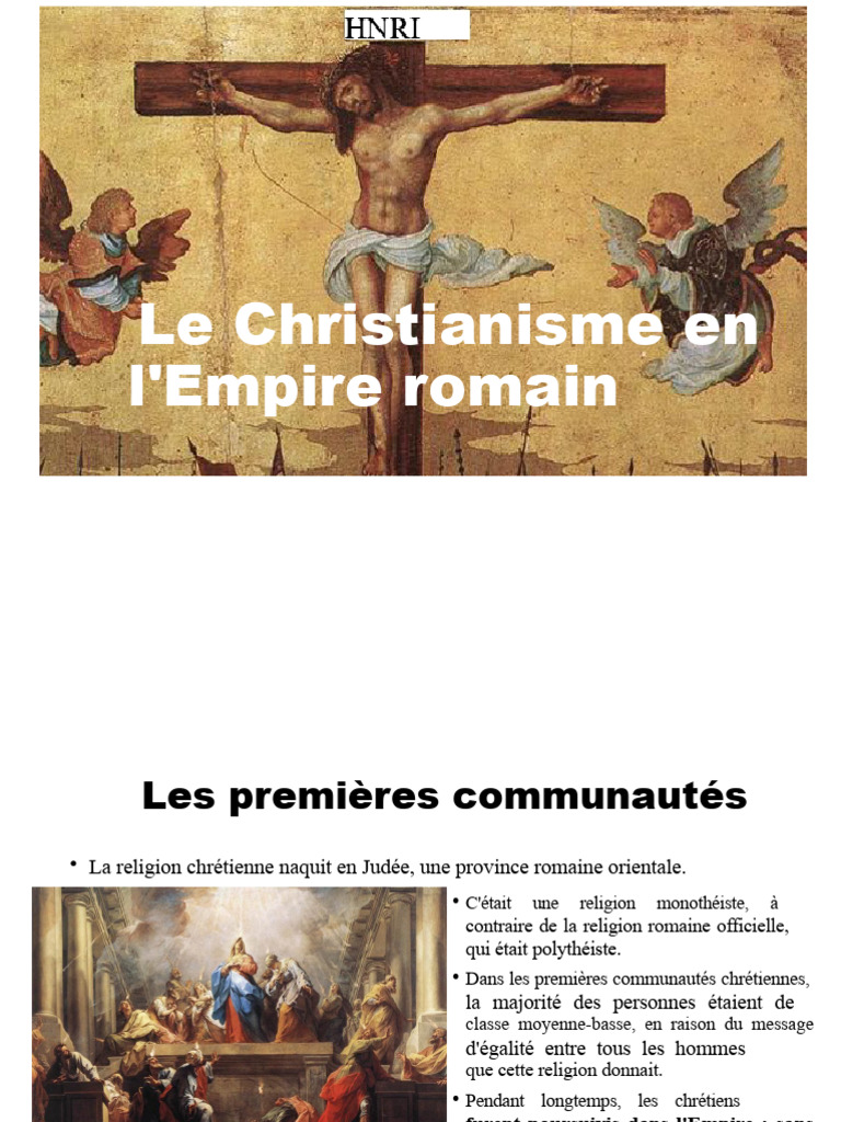 Christianisme et persécutions dans l'Empire romain | PDF | Empire ...