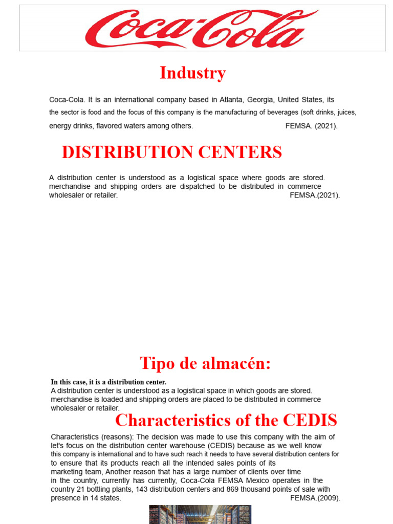 Coca-Cola FEMSA Distribution Centers Overview | PDF