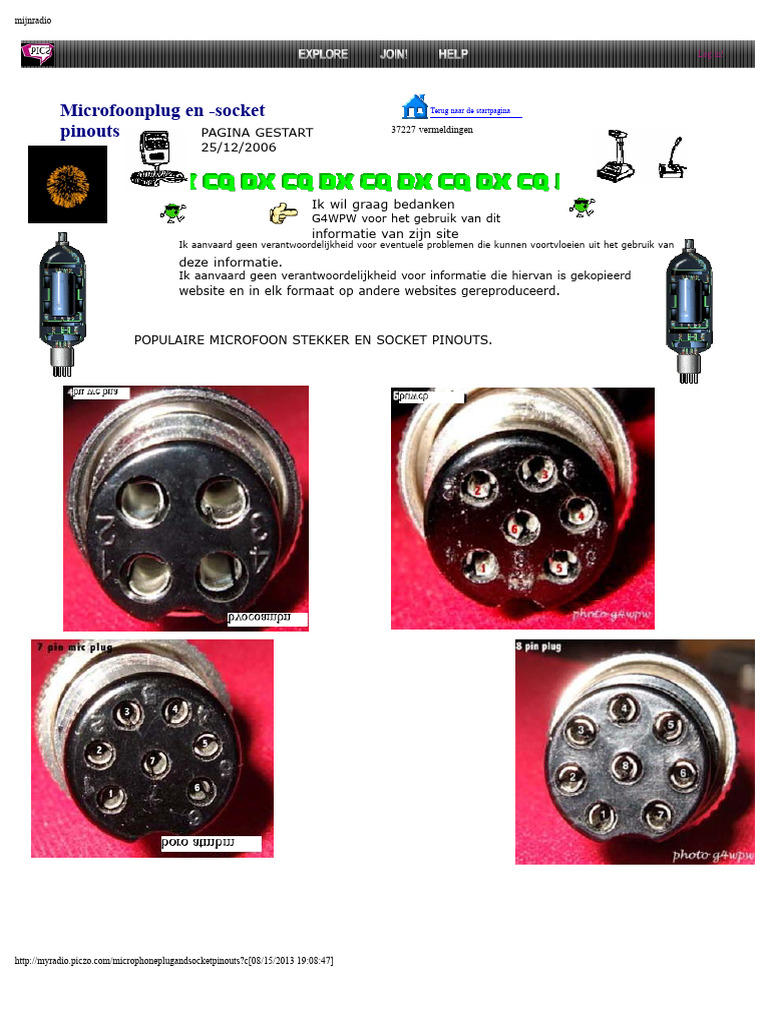 Icom Mic Pinouts PDF | PDF