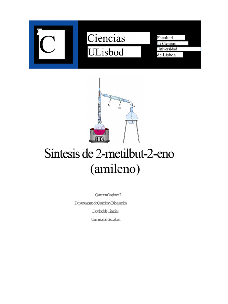 Síntesis de 2-Metilbut-2-eno (Amileno) | PDF | Hidróxido de sodio | Ácido