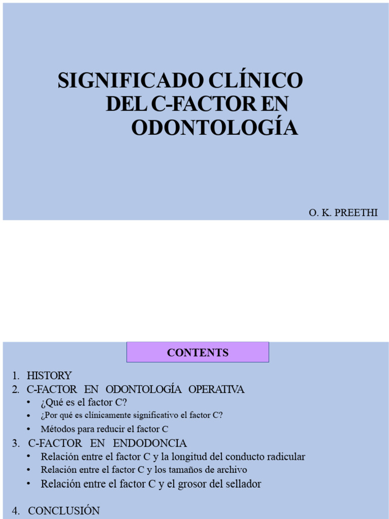 Significado del C-Factor en Odontología | PDF | Polímeros | Odontología