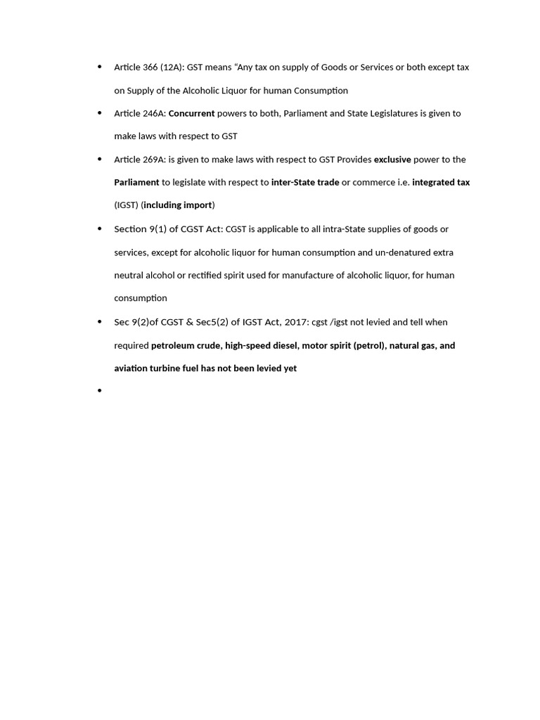 Understanding GST Provisions and Laws | PDF