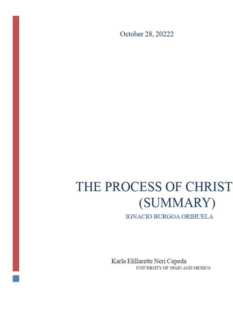 The Process of Christ - Summary | PDF | Pontius Pilate | Jesus