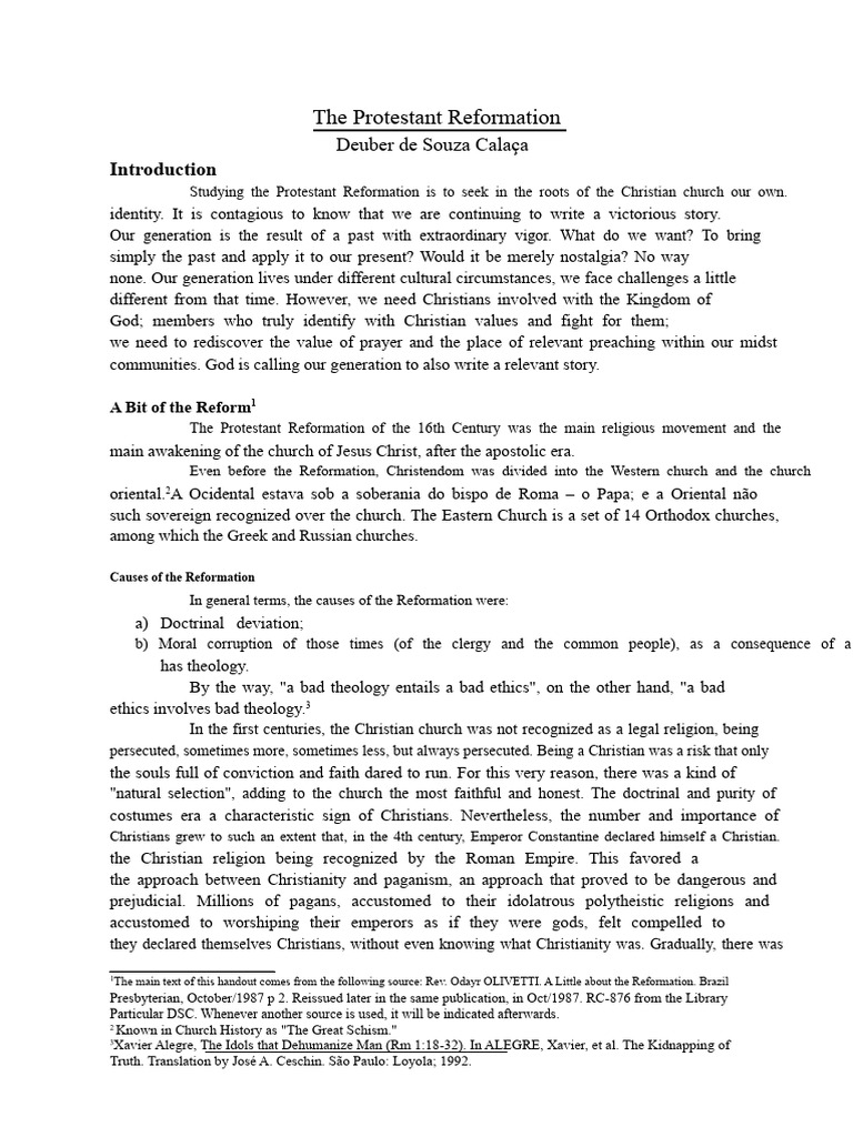 The Protestant Reformation | PDF | Justification (Theology) | Indulgence