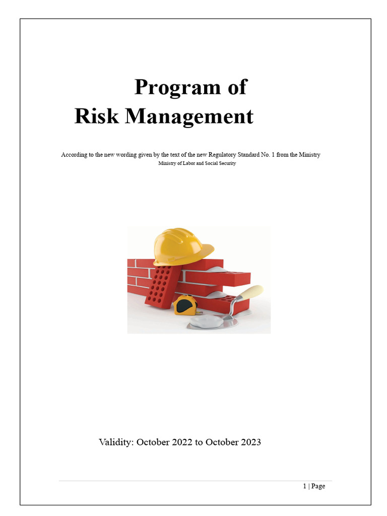 Quattro Construction Risk Management Program | PDF | Occupational ...