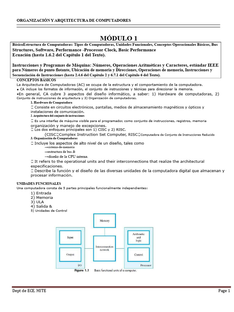 Módulo COA 1 BEC306C | PDF | Programación | Programa de computadora