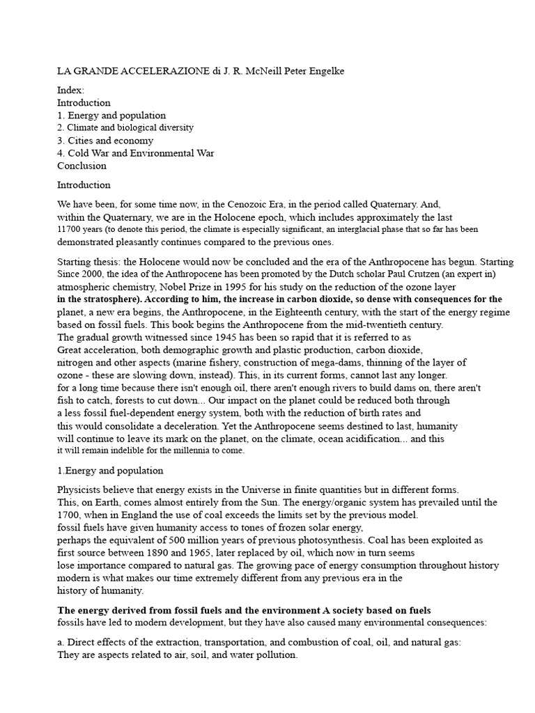 The Great Acceleration of J | PDF | Climate Change | Greenhouse Effect