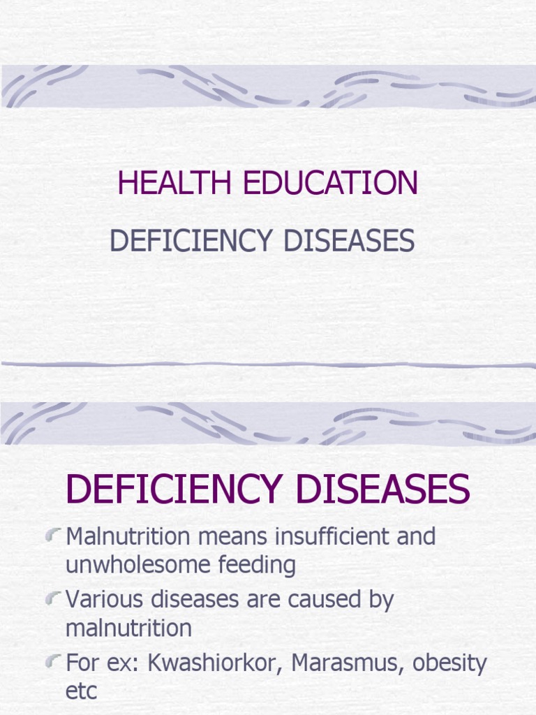 Understanding Deficiency Diseases in Children | PDF | Wellness