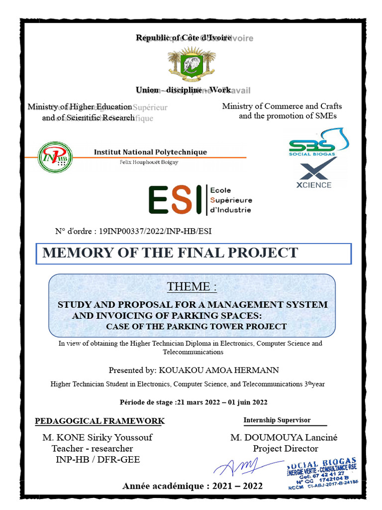 Parking Management System Proposal | PDF | Parking | Authentication