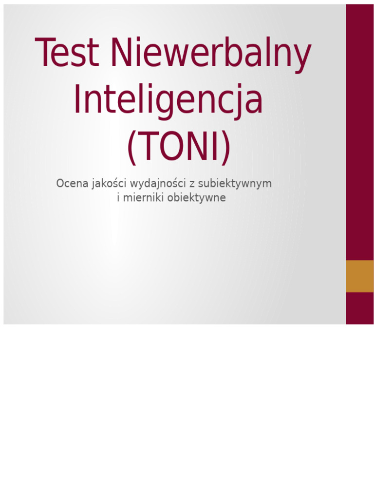 Prezentacja TONI IV | PDF