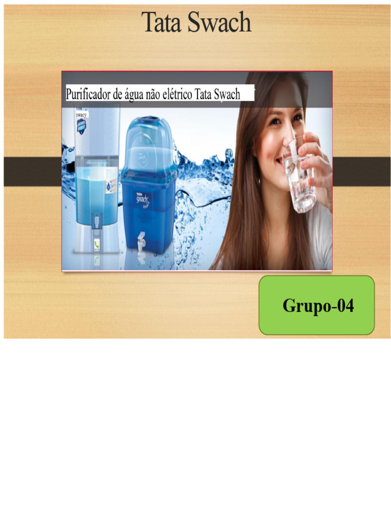 Apresentação de estudo de caso sobre Tata Swach | PDF | Osmose ...