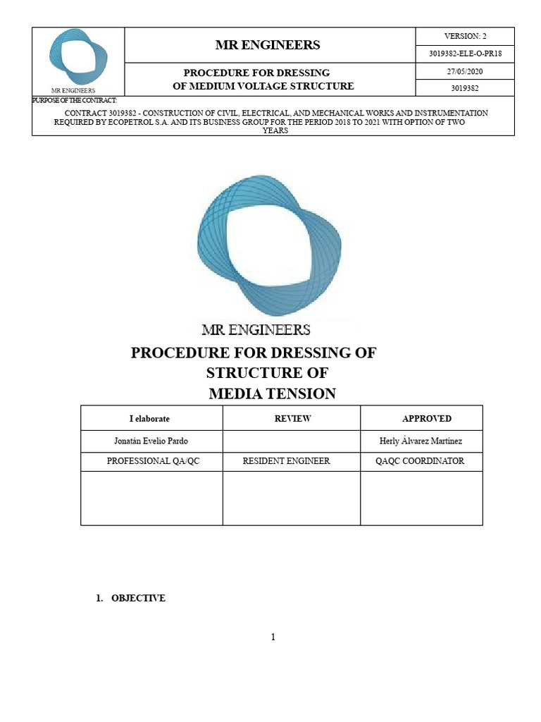 3019382-He-Or-Pr18 Procedure For Dressing Medium Voltage Structure - Ok ...