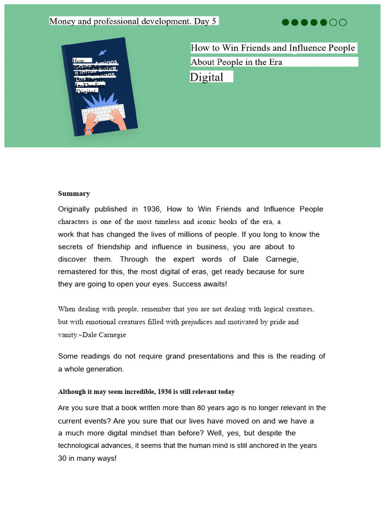 5. How to Win Friends and Influence People in the Digital Age | PDF ...