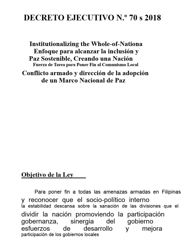 Eo 70 - Dilg | PDF
