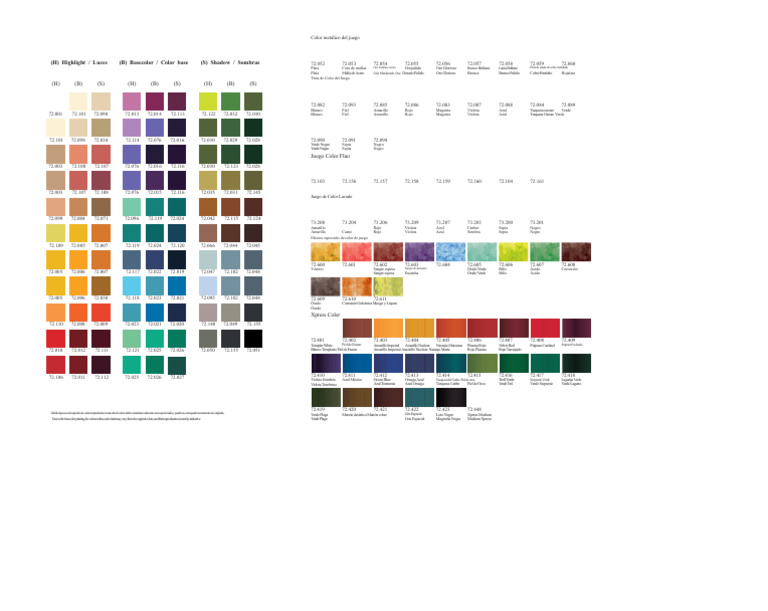 Combinaciones de Colores para Juegos | PDF | Color | Amarillo