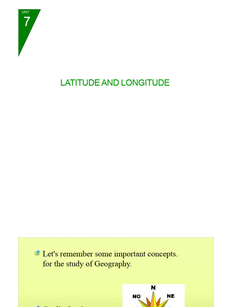 Latitude, Longitude, Low, Medium, and High Latitude Climates | PDF ...
