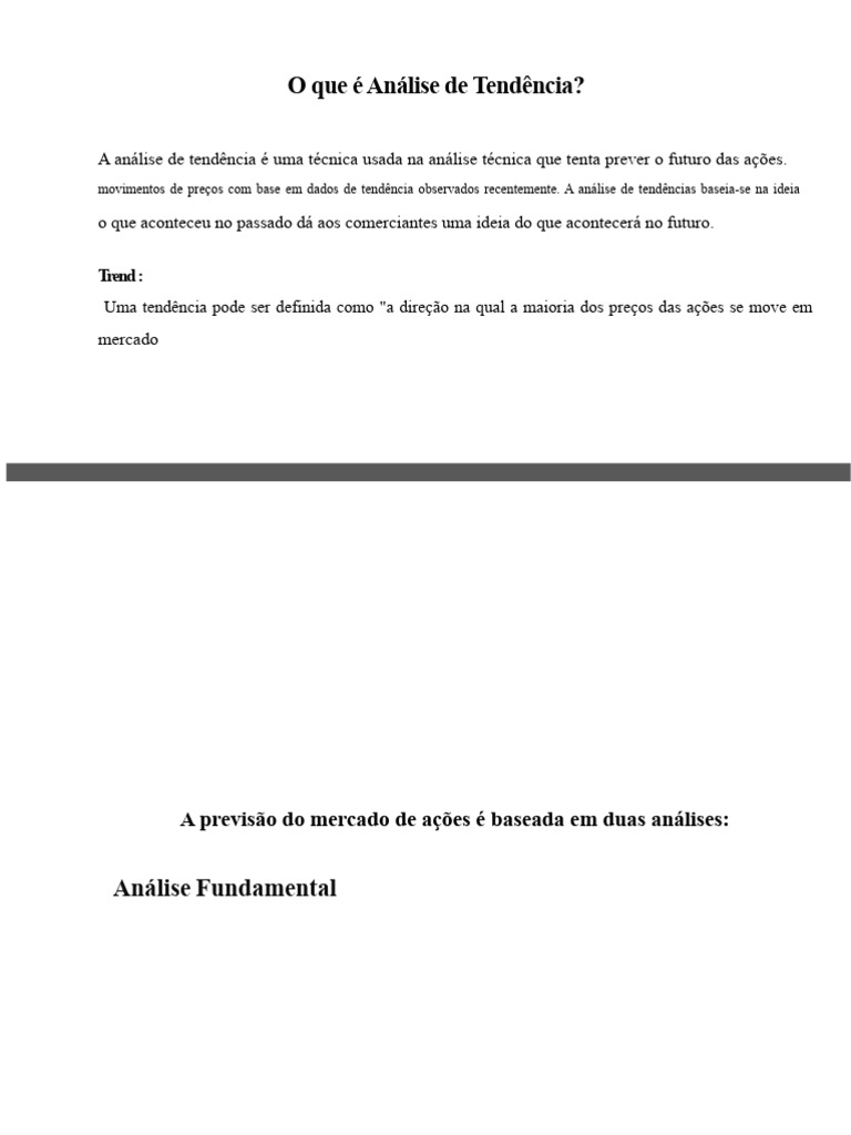 Análise de Tendências | PDF