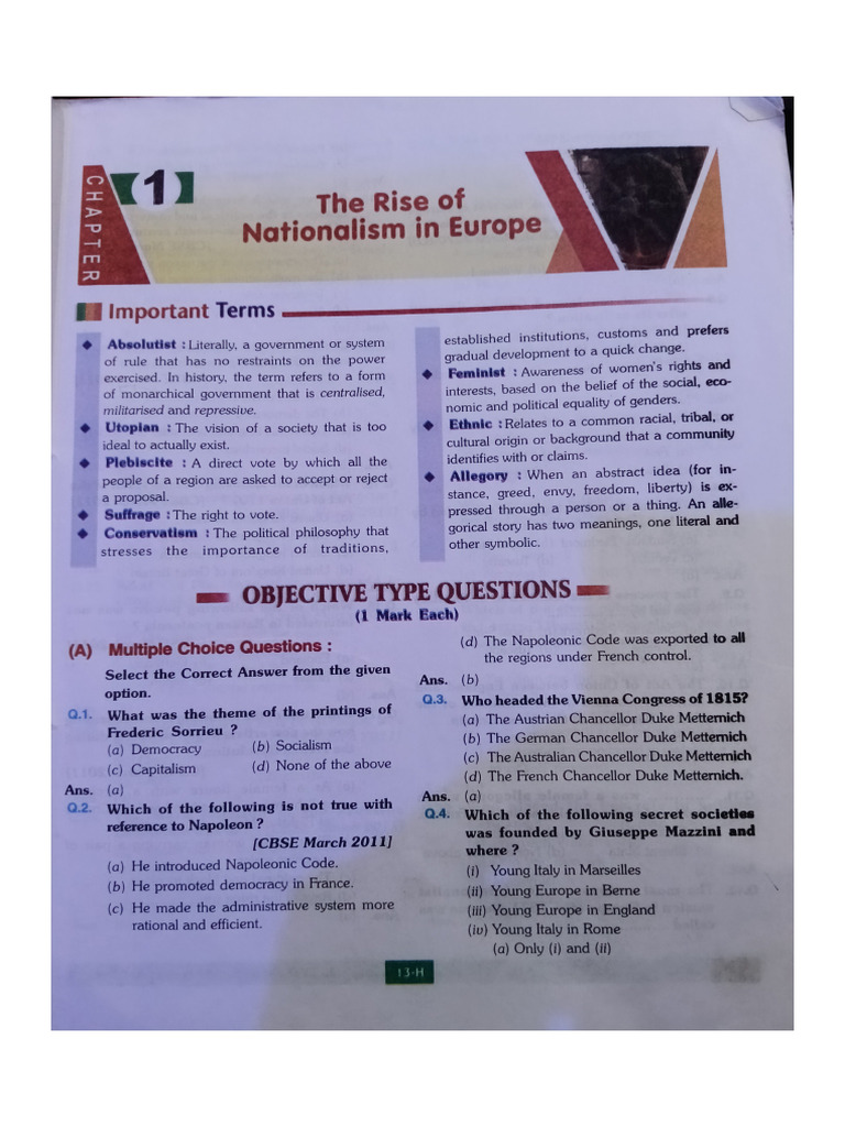 SST Grade 10 Self Study Chapter 1history | PDF