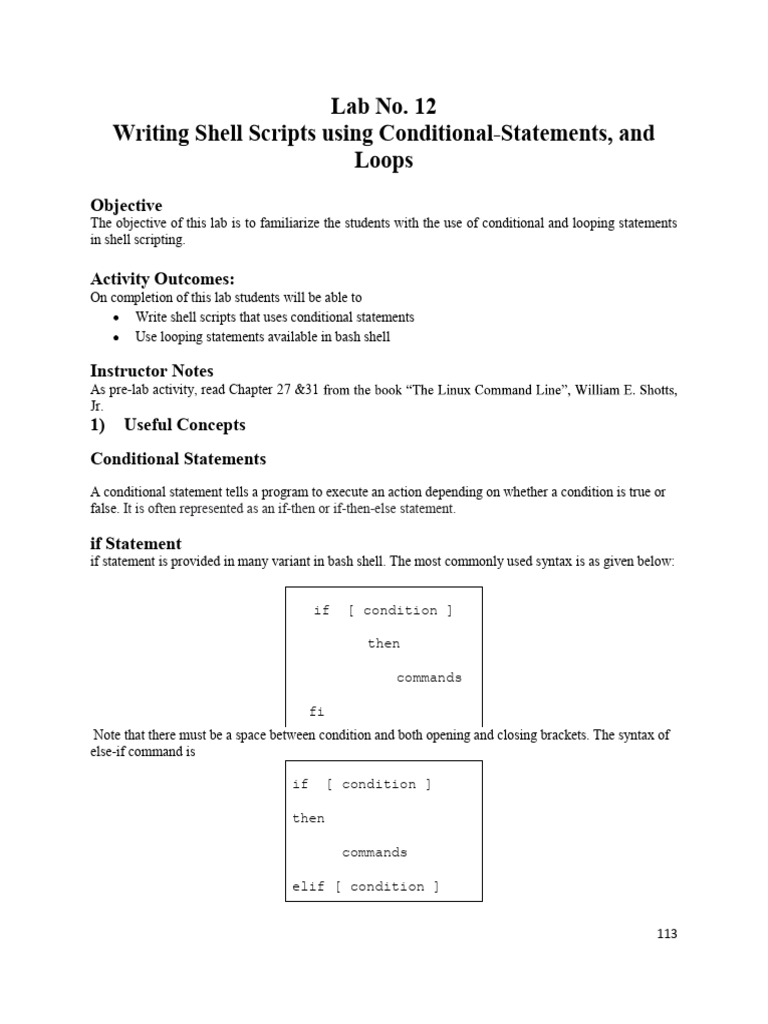 Shell Script 2 | PDF | Control Flow | Filename