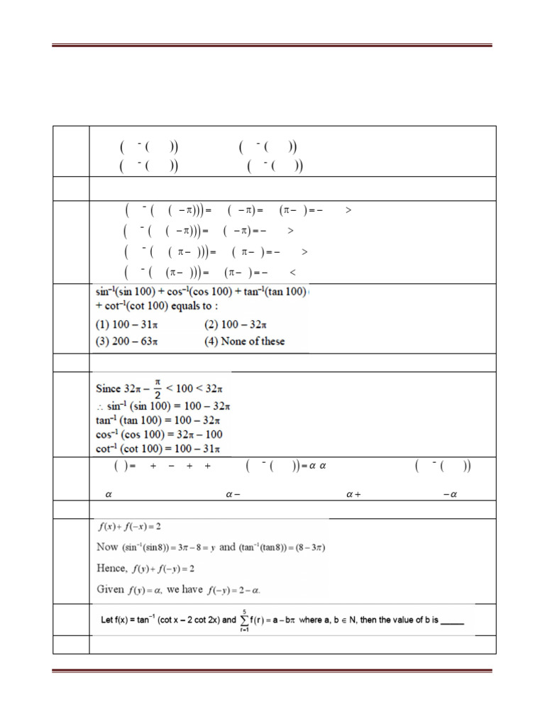 Inverse Trigonometry Functions Guide | PDF | Trigonometry | Triangle ...