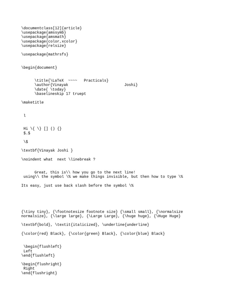 LaTeX Practical Guide for Beginners | PDF | Orthography | Printing