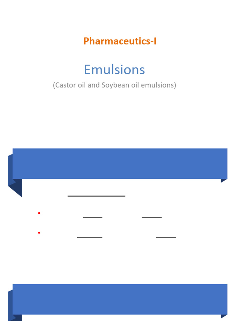 Emulsions | PDF | Emulsion