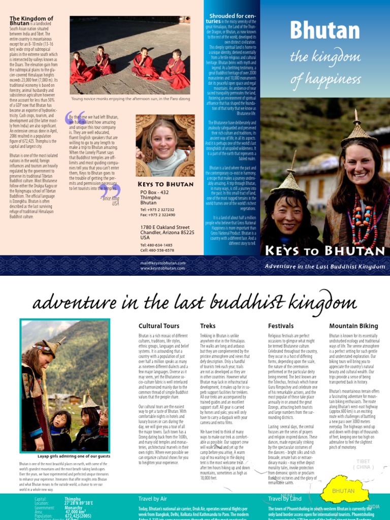 Brochure Pdf Bhutan Religion And Belief