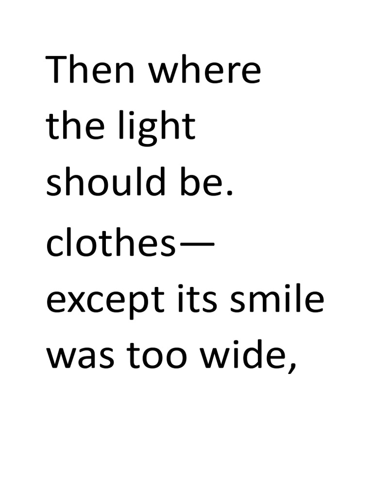 Then Where the Light Should Be | PDF