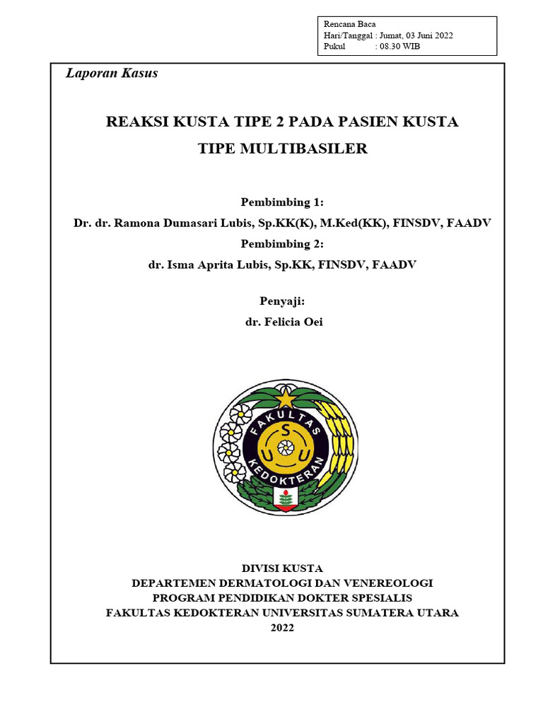 LK - Reaksi Kusta Tipe 2 pada Pasien Kusta Tipe Multibasiler - dr ...