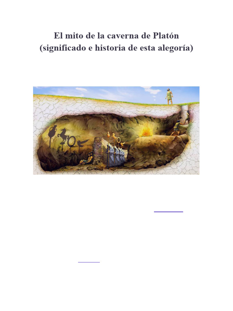 Mito de la caverna: significado y relevancia | PDF | Platón | Verdad