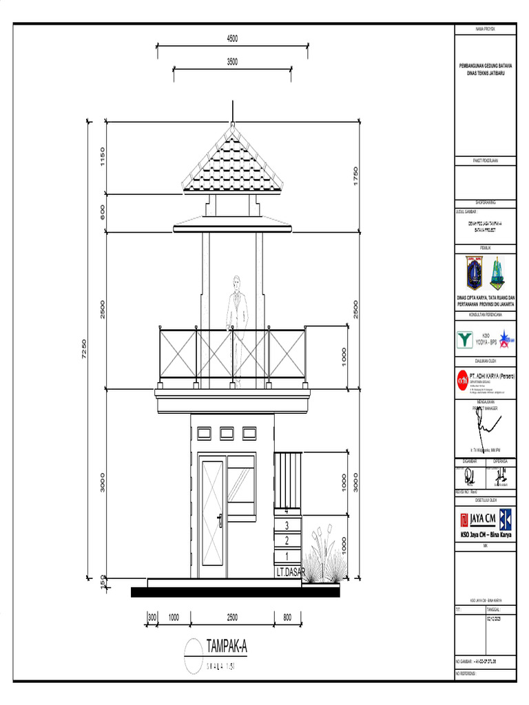 Denah Pos Jaga Batavia Project | PDF