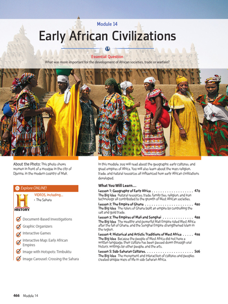 Early African Civilizations Overview | PDF | Africa | West Africa