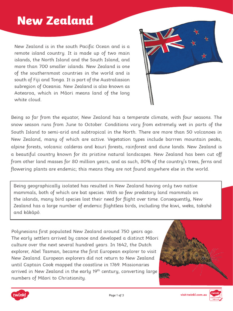 Discover New Zealand: Culture & Geography | PDF | New Zealand | Māori ...
