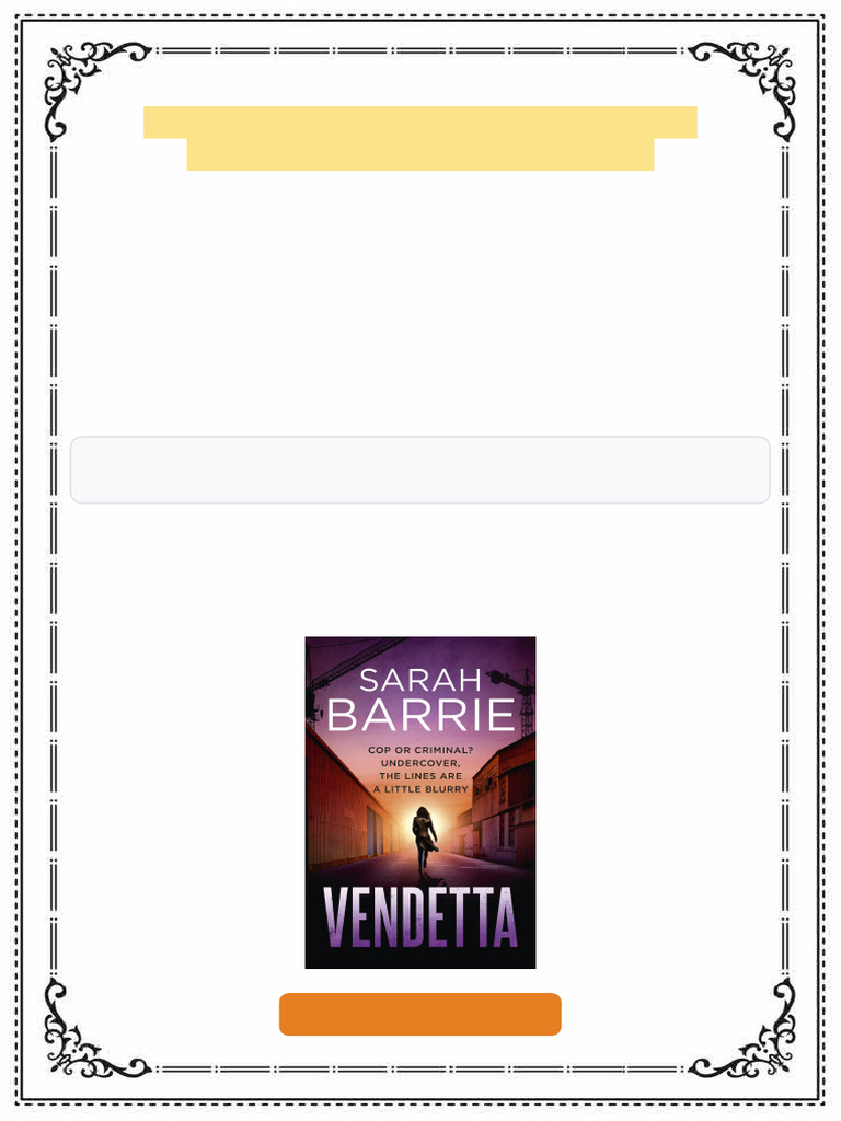 Vendetta 1st Edition Sarah Barrie eBook study edition | PDF | Cerdo | Panes