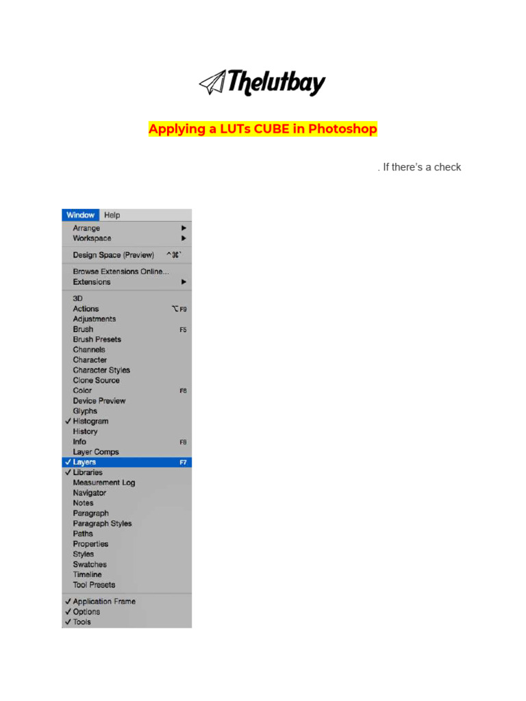 Apply LUTs in Photoshop Easily | PDF