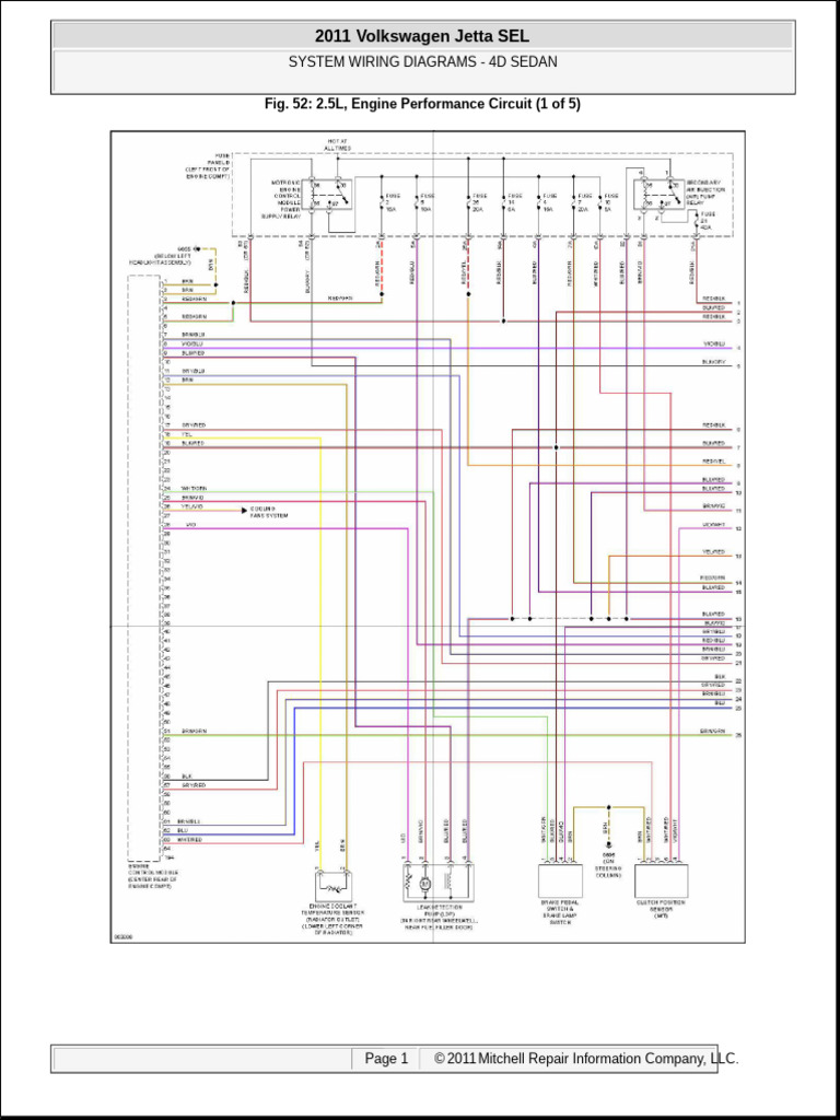 2011 Vw Jetta Electrical Diagram