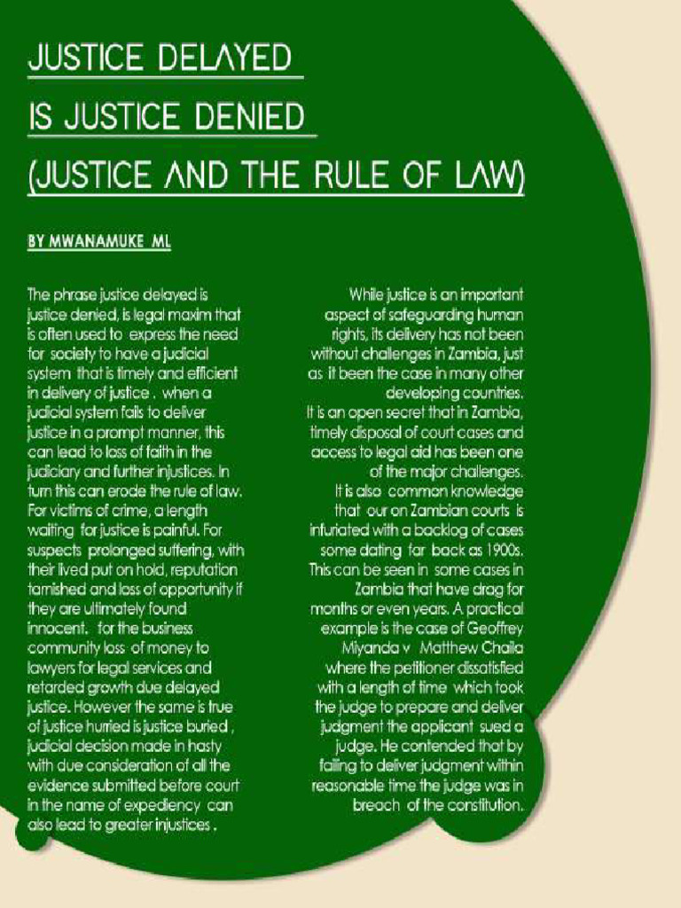 Justice Delayed | PDF