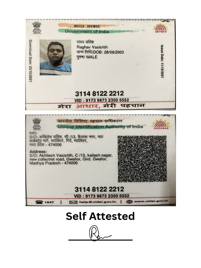 Self Attested | PDF