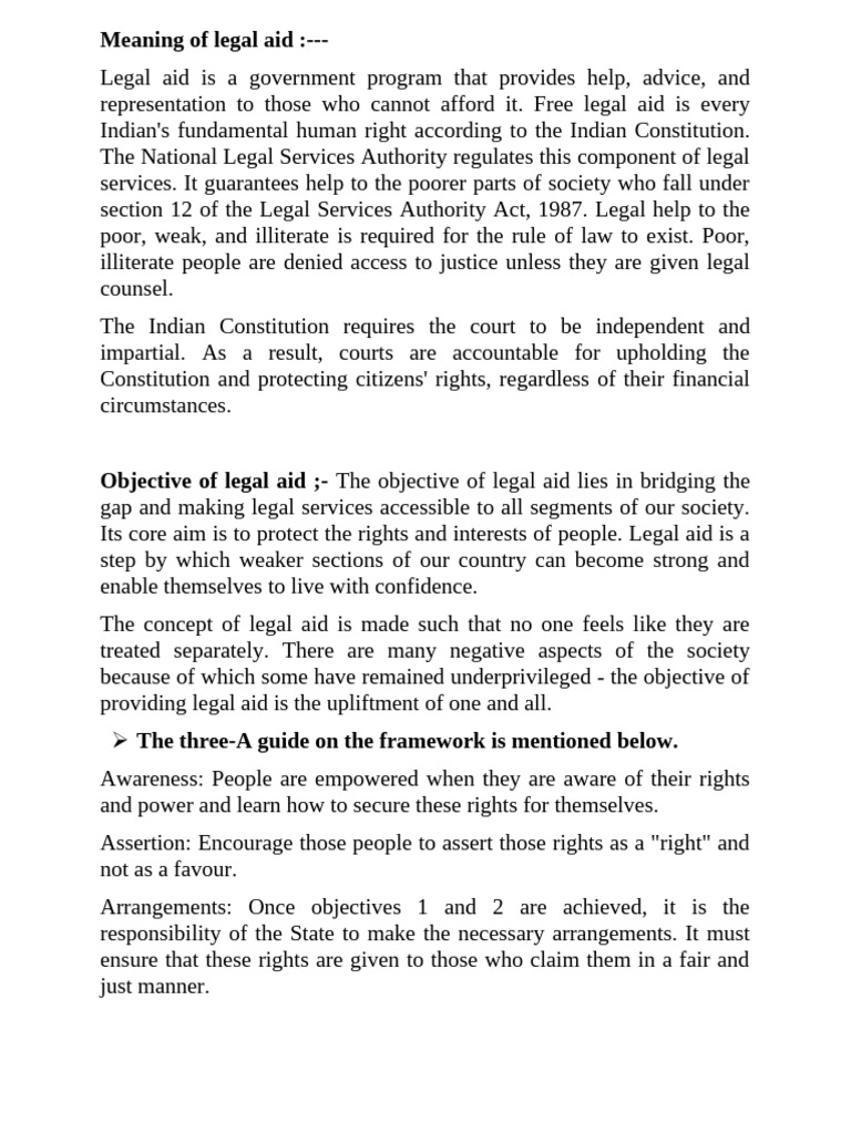 Legal Aid | PDF | Legal Aid | Justice