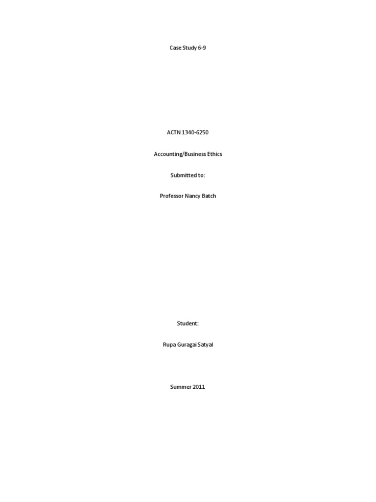 An Analysis of General Electric's Accounting Fraud and its Impact on ...
