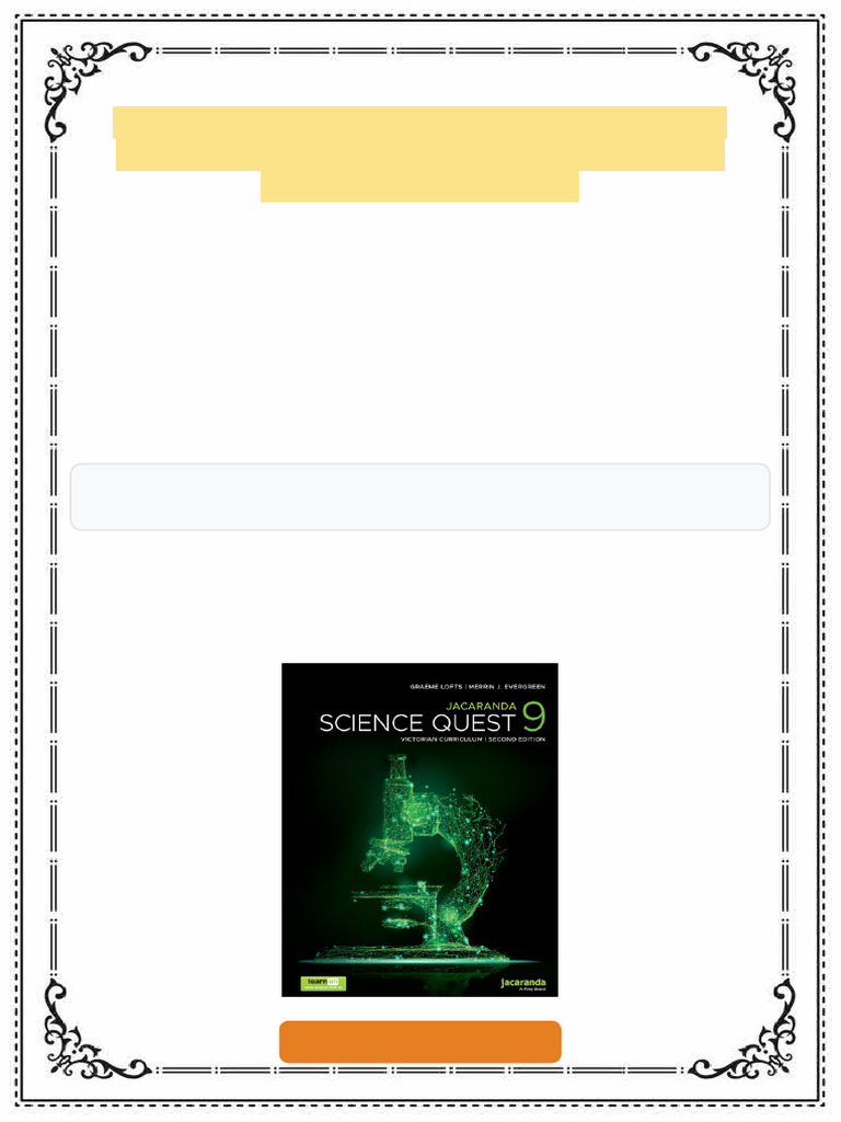 Jacaranda Science quest 9 Victorian curriculum Second edition Jacaranda ...