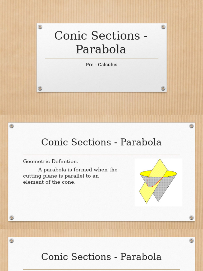 Parabola | PDF