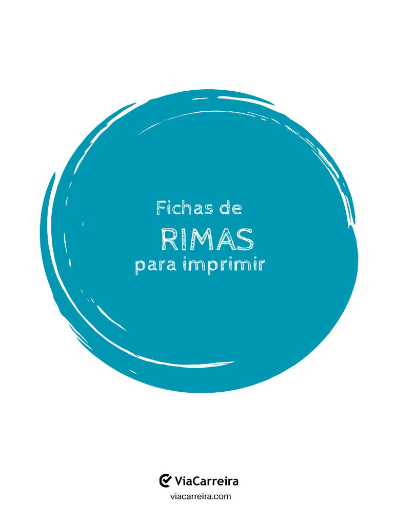 Fichas de Rimas para Alfabetização Grátis | PDF