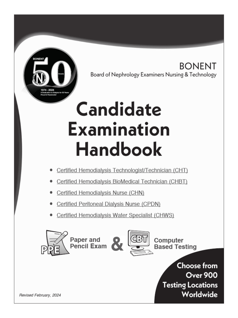 BONENT Candidate Exam Handbook 2024 | PDF | Identity Document ...