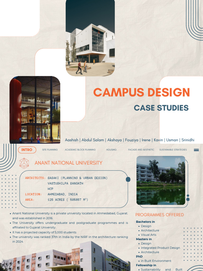 Anant National University Campus Design | PDF | Design | Color