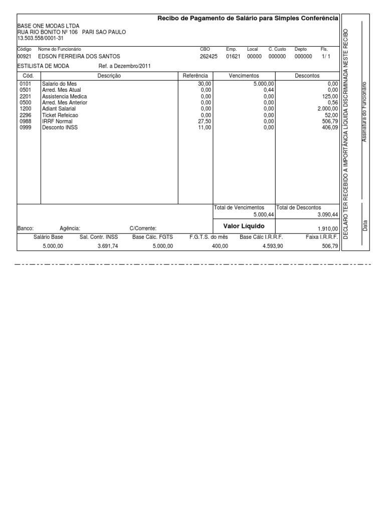 Holerite Edson | PDF