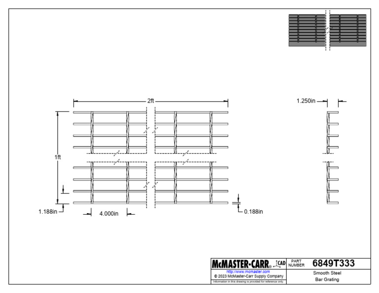 6849T333 - Smooth Steel Bar Grating | PDF