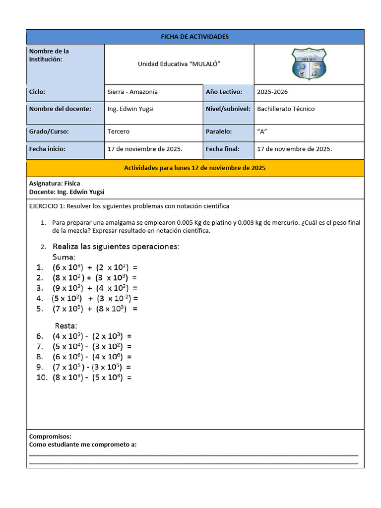 Fcihas Pedagogicas Fis 3ro Bt Ey | PDF
